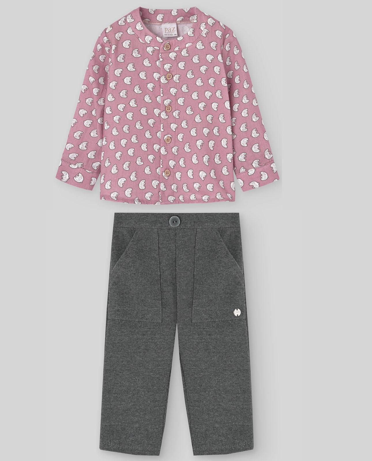 conjunto camisa + pantalon felpa paz rodriguez – Enfance Kids' Luxury ...