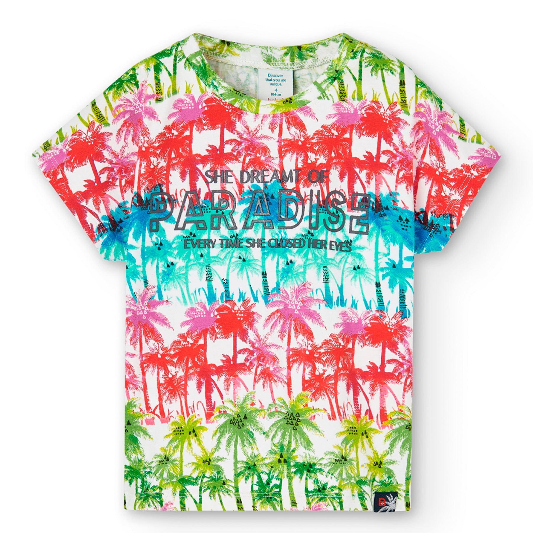 playera punto palmeras neon waves boboli – Enfance Kids' Luxury Brands