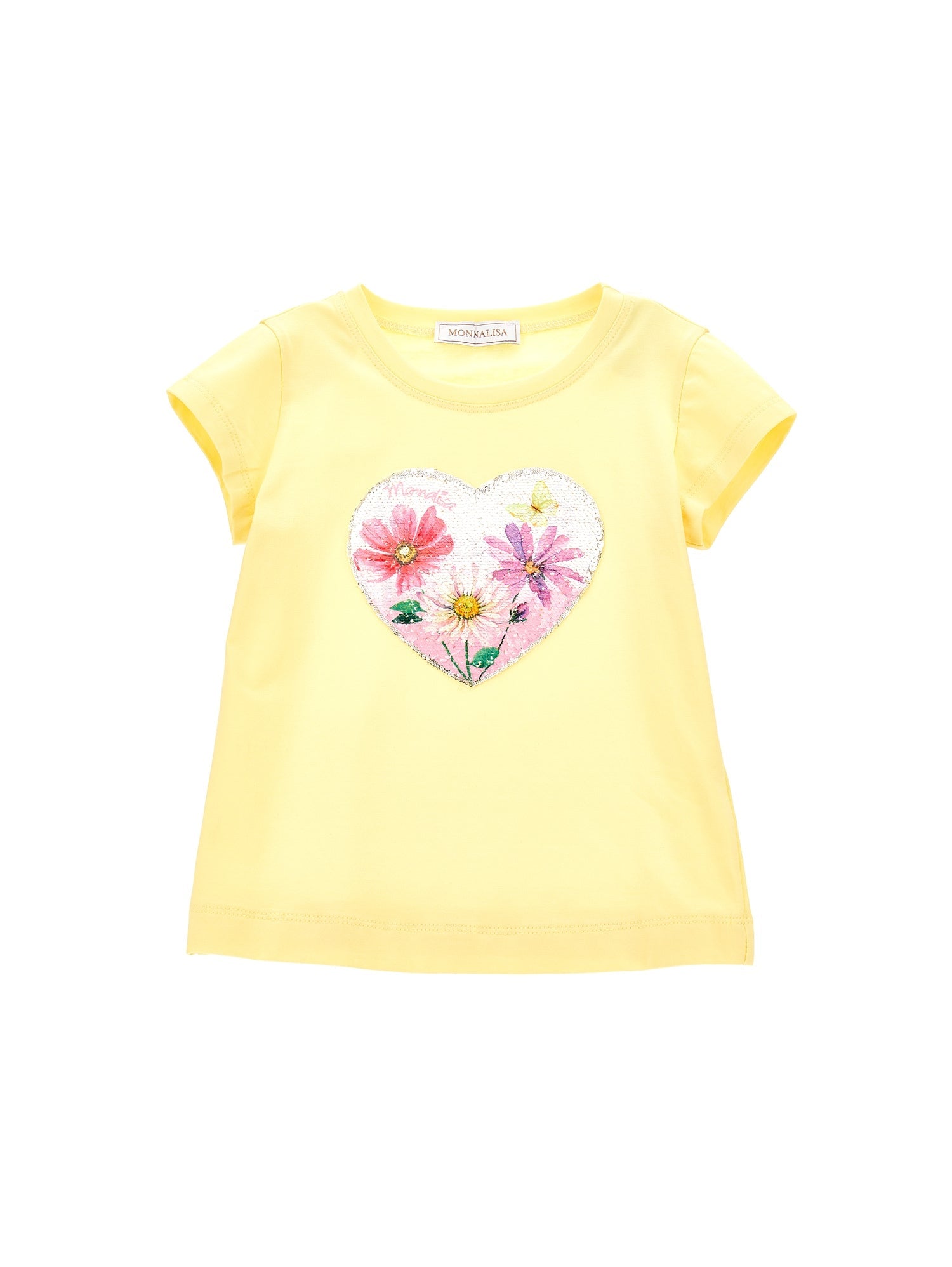 playera con lentejuela floral monnalisa – Enfance Kids' Luxury Brands